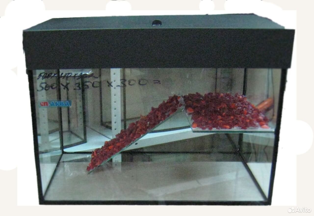 Новый аквариум для черепахи 54литра