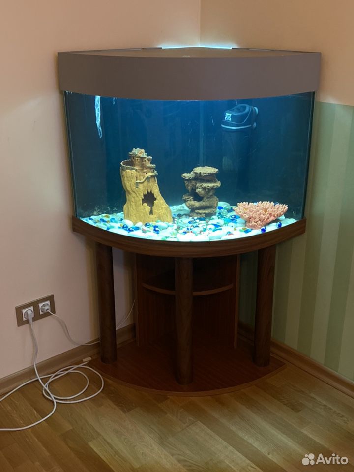 Аквариум угловой