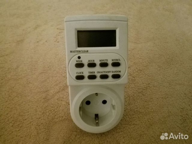 Розетка Feron TM22 с заземлением с таймером IP20