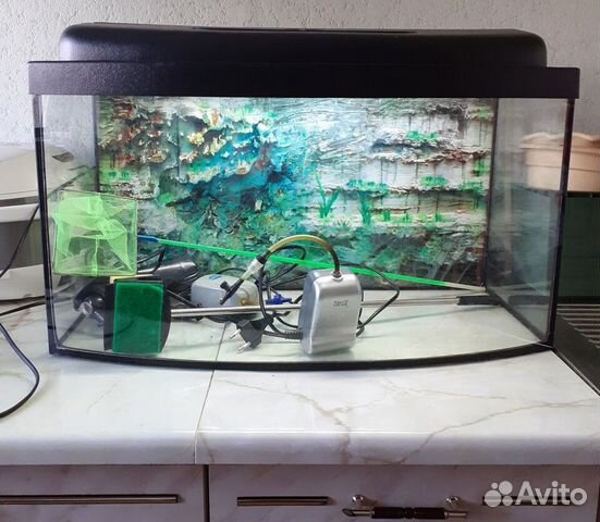 Аквариум, фильтр, компрессор