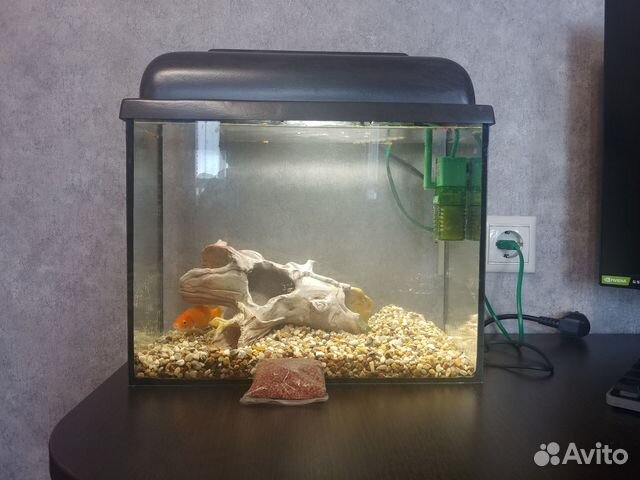 Аквариум 20л грунт фильтр подсветка